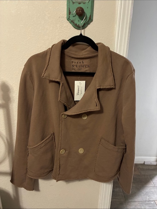 Frank & Eileen | Jackets & Coats | Frank Eileen Cropped Doublebreasted ...